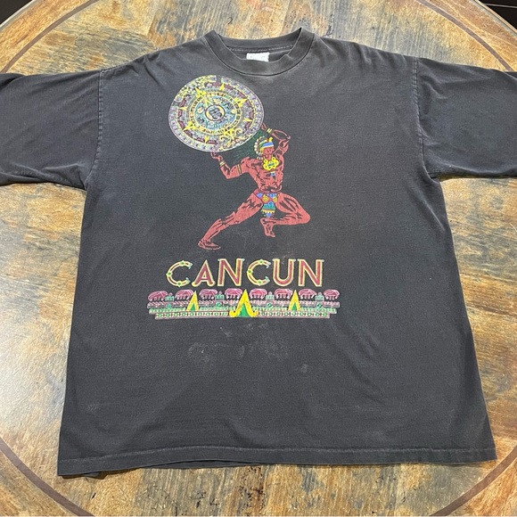 Shirts | Vintage Single Stitch Aztec Cancun Tee | Poshmark
